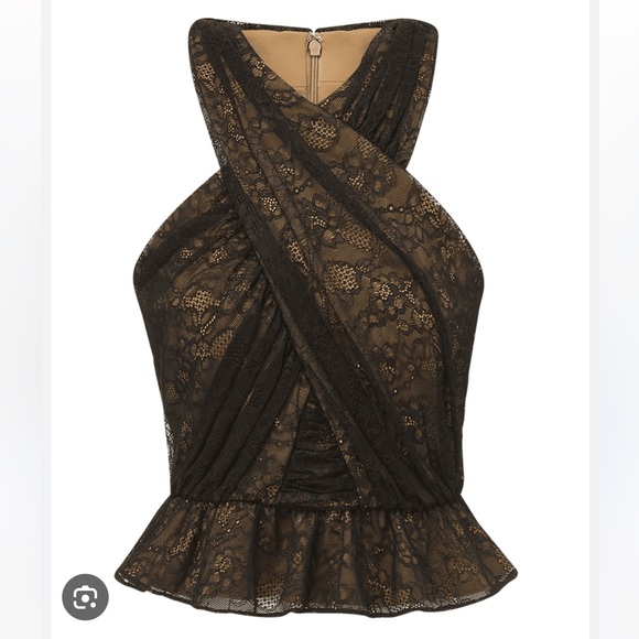 Veronica Beard | Tops | 18 Veronica Beard 395 Kailani Black Lace Top ...